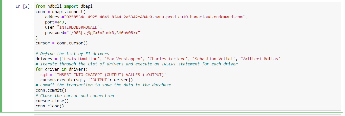 ChatGPT, SAP HANA and Jupyter notebooks, a match made in heaven ...
